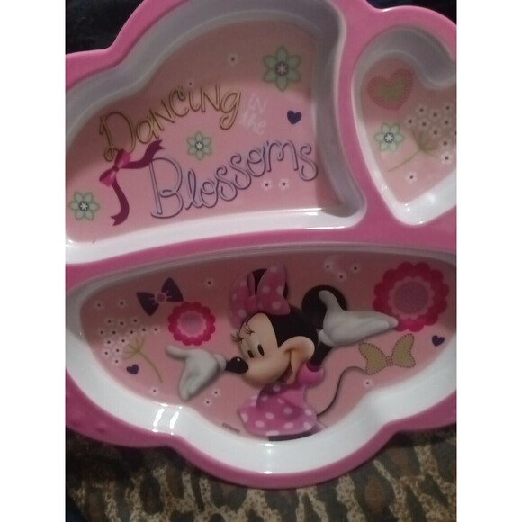 Zak Design | Dining | Disney Minnie Mouse 3 Partitions Dancing Blossoms ...